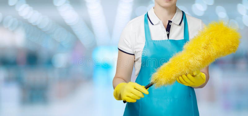 Concept of Providing Cleaning Services for Shops Stock Image - Image of ...