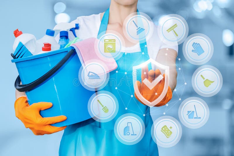 Concept of Providing Quality Cleaning Services Stock Image - Image of ...