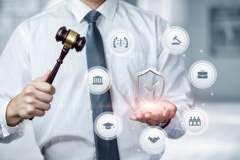 Concept of Providing Quality Legal Protection Stock Photo - Image of ...