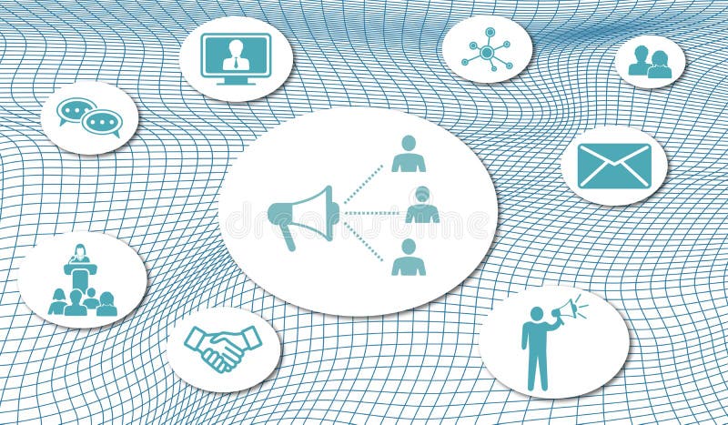 Concept of Public Relations Stock Illustration - Illustration of ...