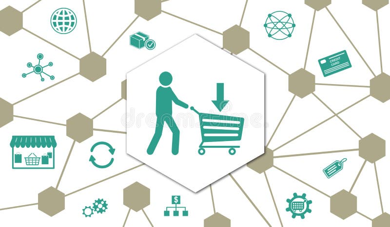 Concept of purchase stock illustration. Illustration of ecommerce ...