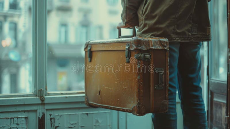 Concept of Putting Life on Hold for Future Comfort and Safety. Stock ...