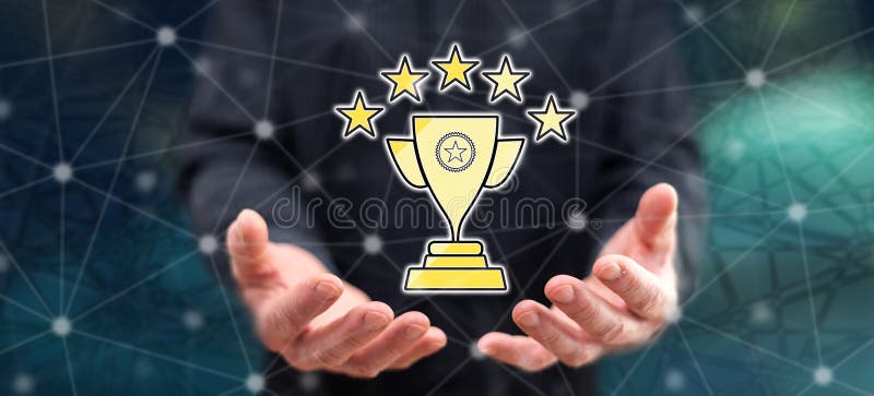 Quality champion cup stock illustration. Illustration of proud - 22187254