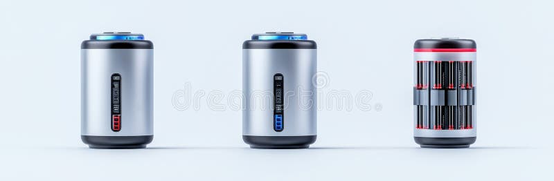 The Concept of a Quantum Computer on a White Background, Futuristic and ...