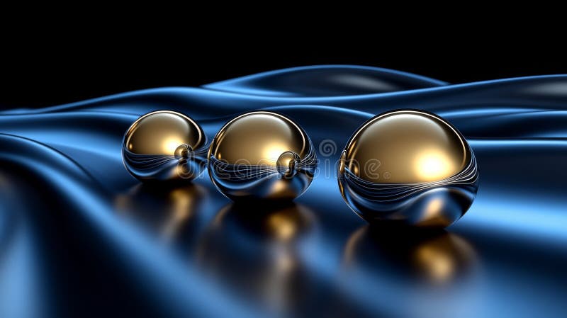 The Concept of Quantum Computing. a Bright Orange Sphere Hovers Over ...