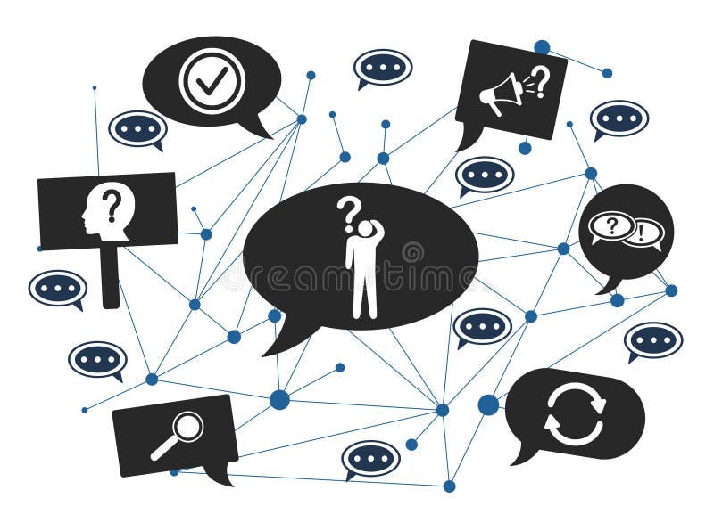 Concept of question stock illustration. Illustration of business ...