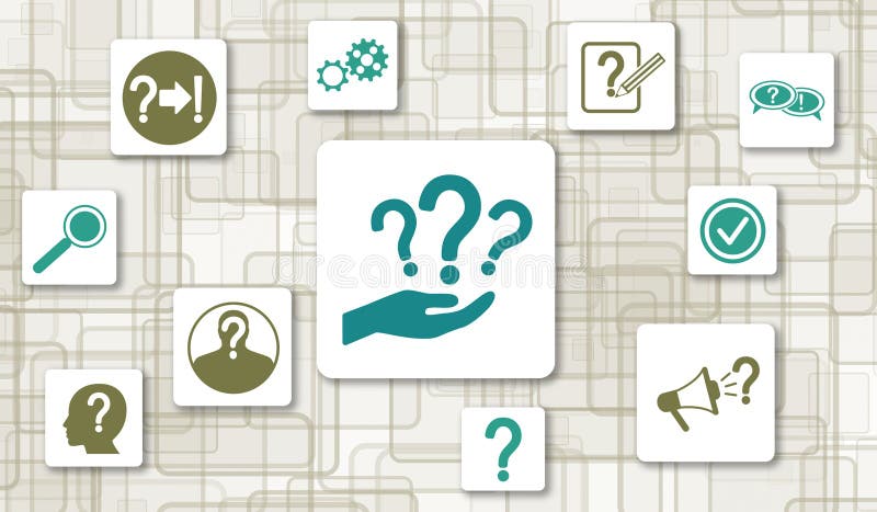 Concept of question stock illustration. Illustration of icon - 300512149