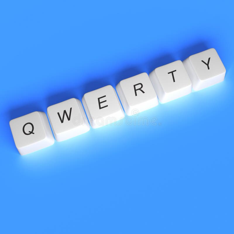 Concept of qwerty-keyboard stock illustration. Illustration of enter ...