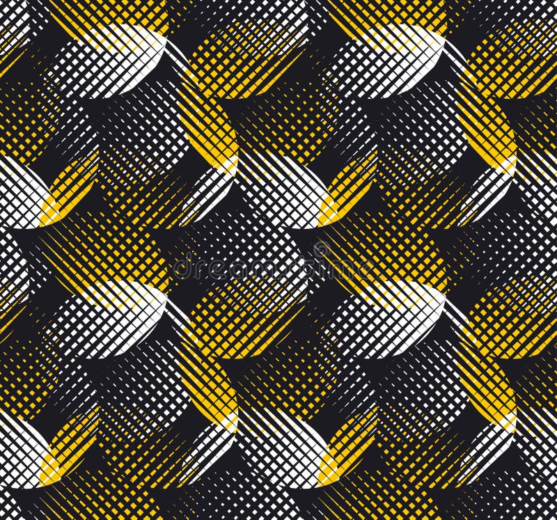 Concept Raster Effect Geometric Seamless Pattern. Stock Vector ...