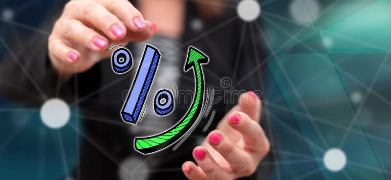 Concept of rate increase stock image. Image of increase - 370771259