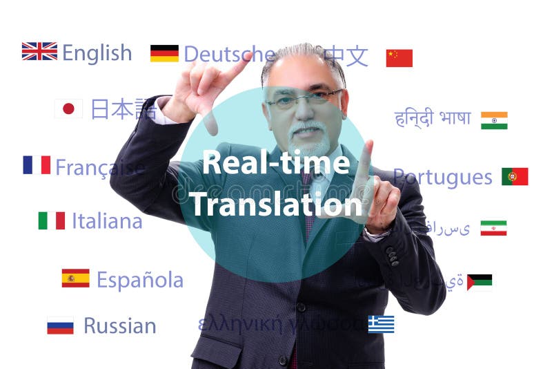 Concept of Real Time Translation from Foreign Language Stock Image ...