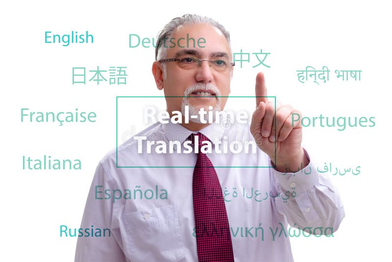 Concept of Real Time Translation from Foreign Language Stock Image ...