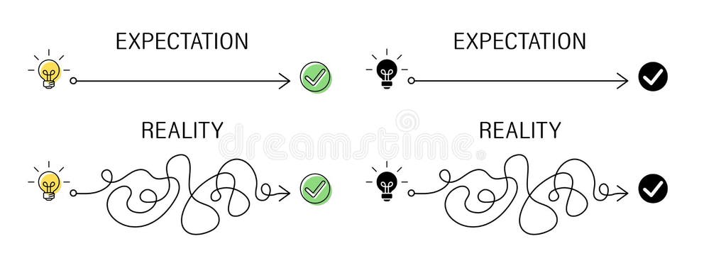 Easy Hard Versus Way Stock Illustrations – 167 Easy Hard Versus Way ...