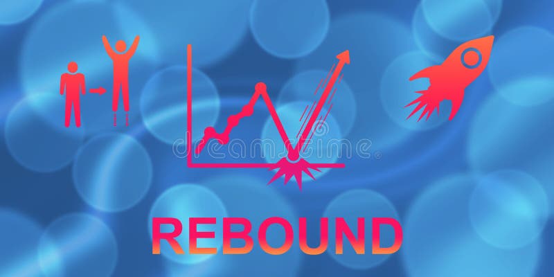 Concept of rebound stock illustration. Illustration of comeback - 305372369