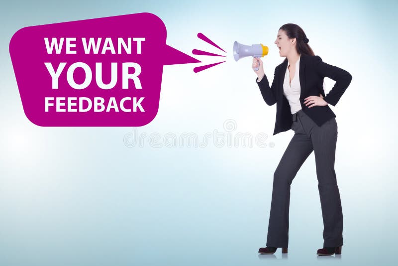 Concept of Receiving Feedback from Customers Stock Image - Image of ...