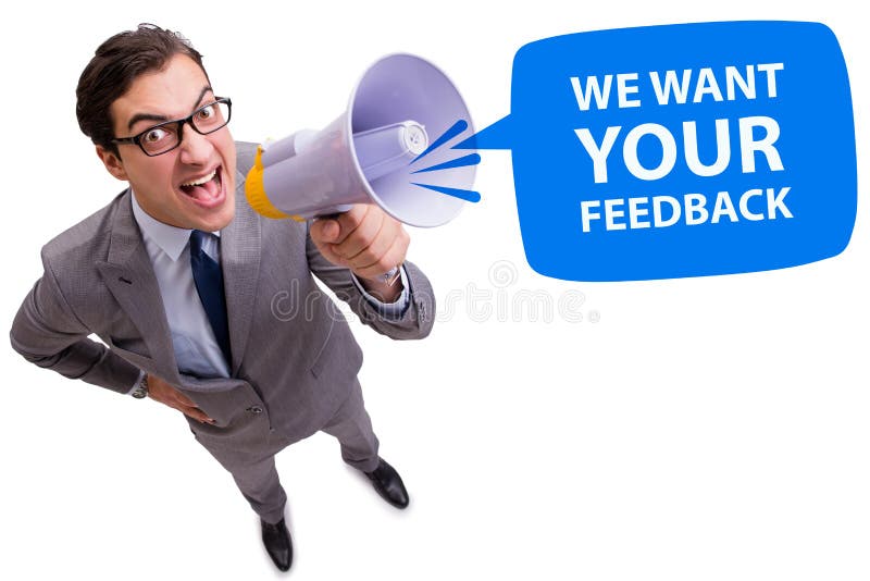 Concept of Receiving Feedback from Customers Stock Image - Image of ...