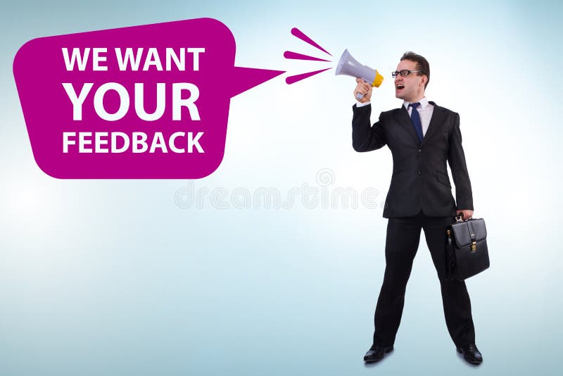 Concept of Receiving Feedback from Customers Stock Photo - Image of ...