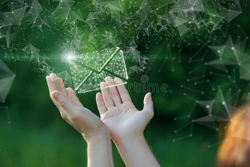 Concept of Receiving Letters Over an Electronic Network Stock Photo ...