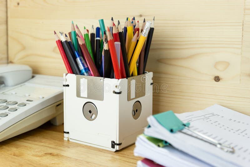 Concept Recycle Floppy Disk, Creative Objects Used Stock Photo - Image ...