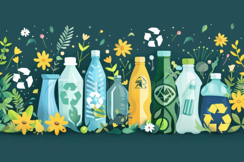 Concept of Recycled Plastic Showing Sustainable Practices Stock Photo ... Concept of Recycled Plastic Showing Sustainable Practices Stock Photo ...