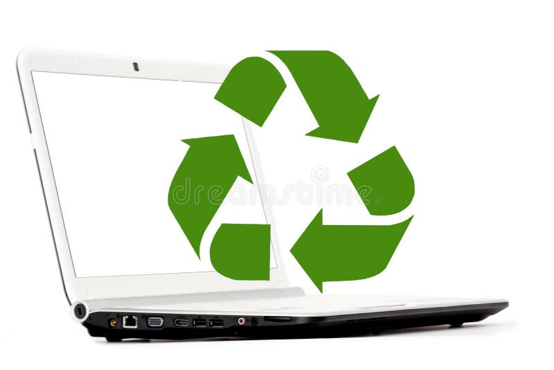 Concept of Recycling of Computers and Electronic Stock Image - Image of ...