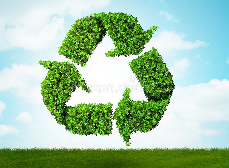 Concept of Recycling - 3d Rendering Stock Illustration - Illustration ...