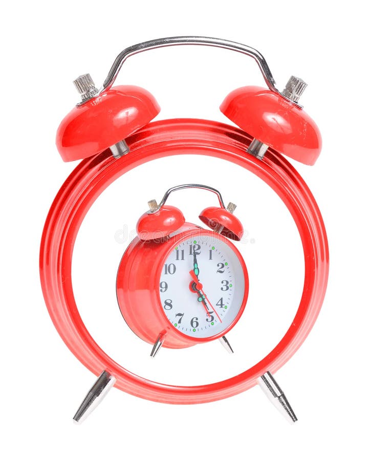 Concept red alarm clock stock image. Image of fashioned - 15856321
