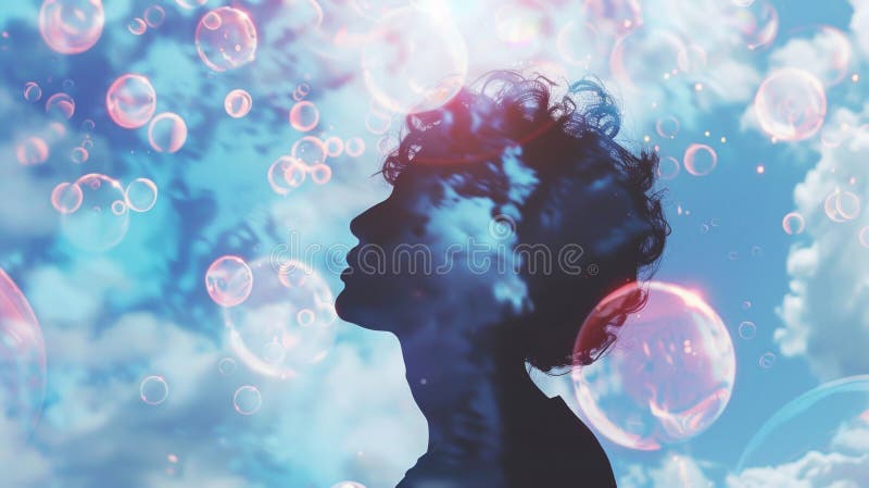 Concept Reflects Adhd Tension Executive Dysfunction Brain Fog Stock ...