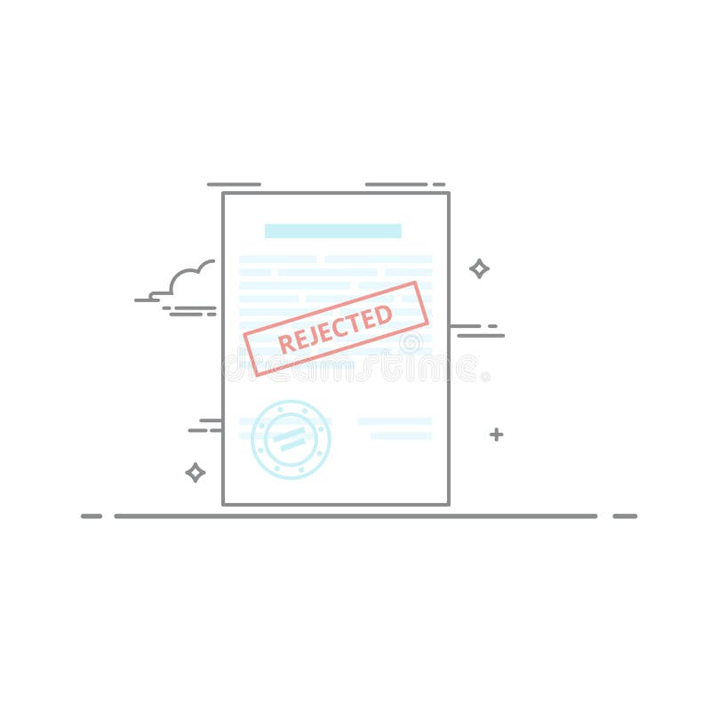 The Concept of Rejection of the Document Made in a Linear Style Dark ...