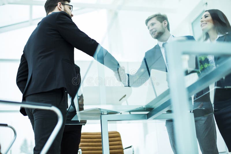 Concept of a Reliable Partnership : a Handshake of Business Partners on ...