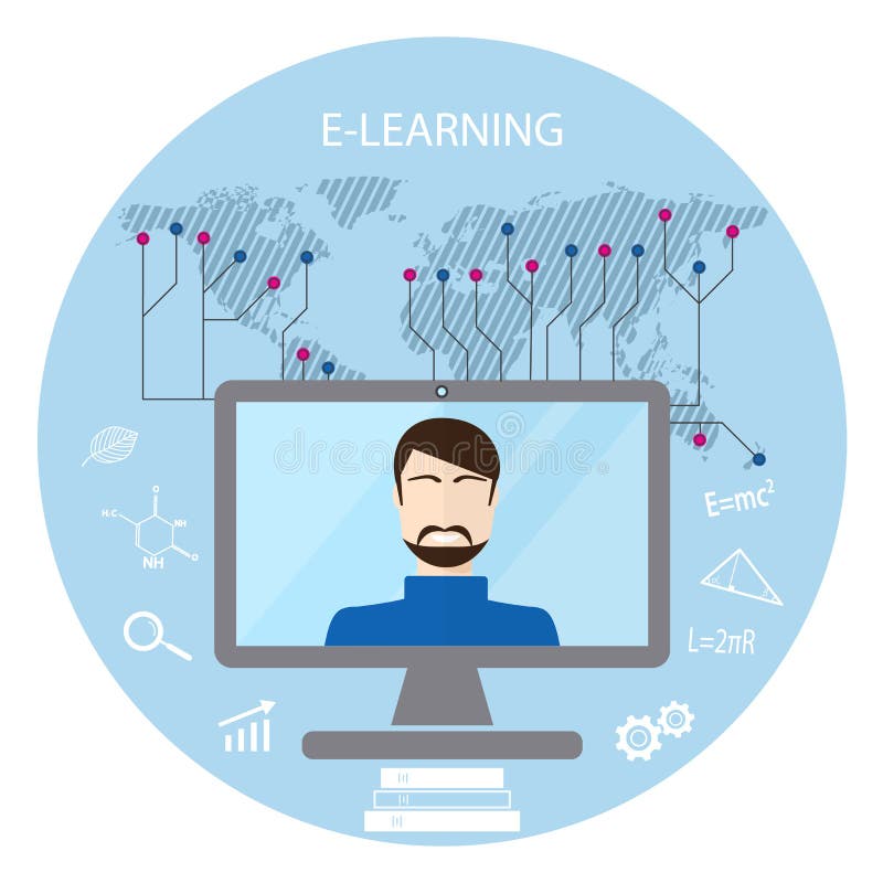 Remote Coach, Web Coaching, Man in Headphones, Logo Design. Online ...