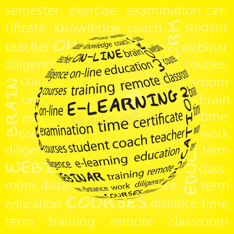 Concept of Remote Learning. Remote Learning Concept in Word Tag Cloud ...
