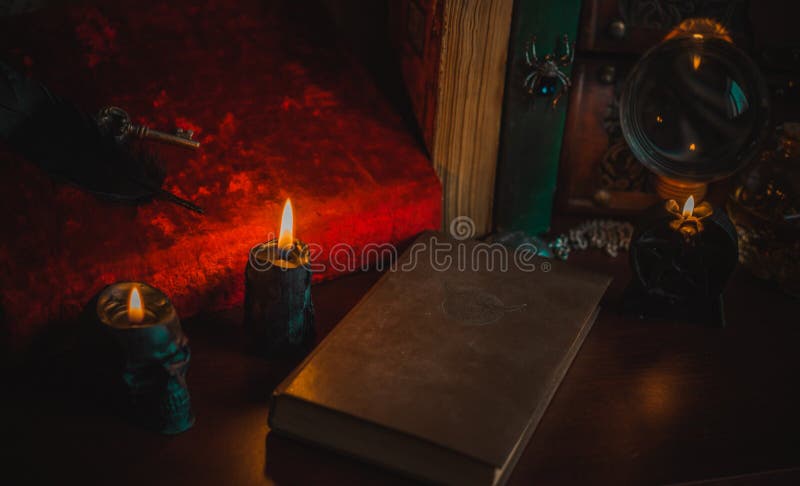Removing Negative Energy. Magical Books, Other Stuff Stock Photo ...