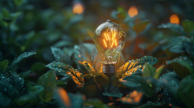 The Concept of Renewable Energy, Also Known As Bioenergy Stock Image ...