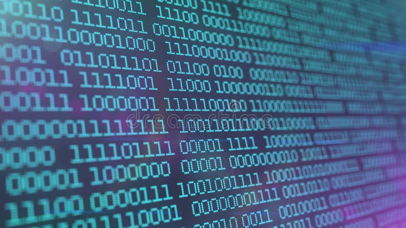 Concept Representation Of Binary Code Binary Digits 1 And 0 In Different Configurations On Blue