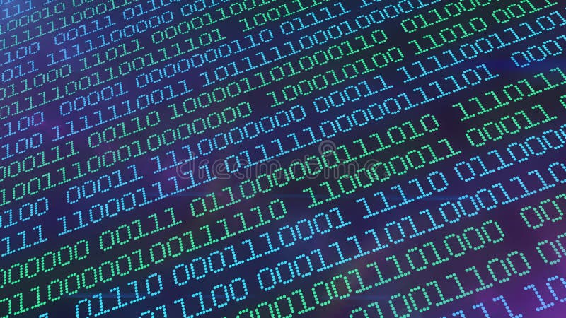 Concept Representation Of Binary Code Binary Digits 1 And 0 In Different Configurations On Dark