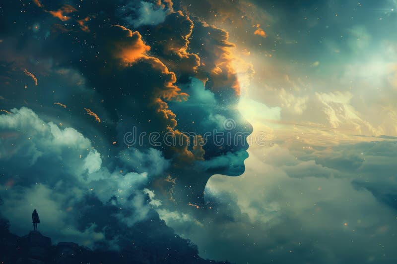 Concept Representing Introspection and Introversion. Stock Photo ...
