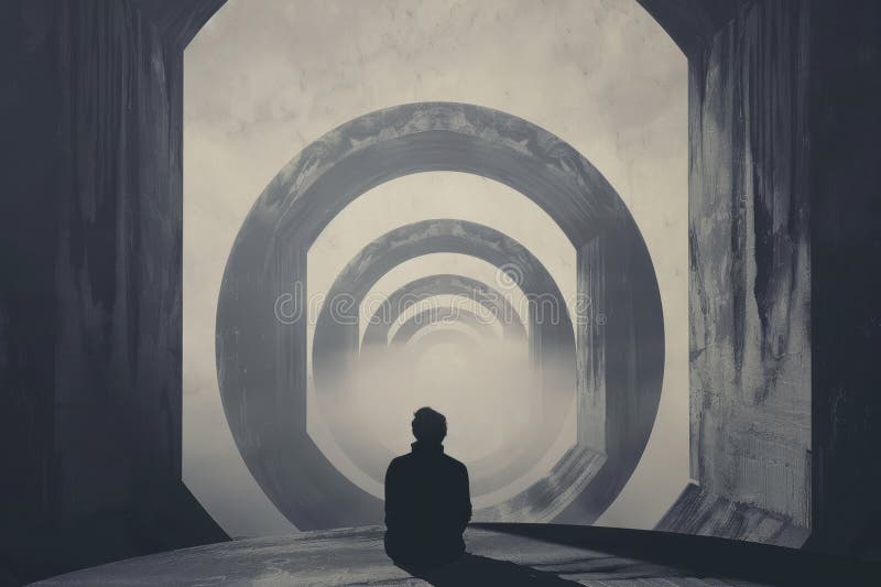 Concept Representing Introspection and Introversion. Stock Photo ...