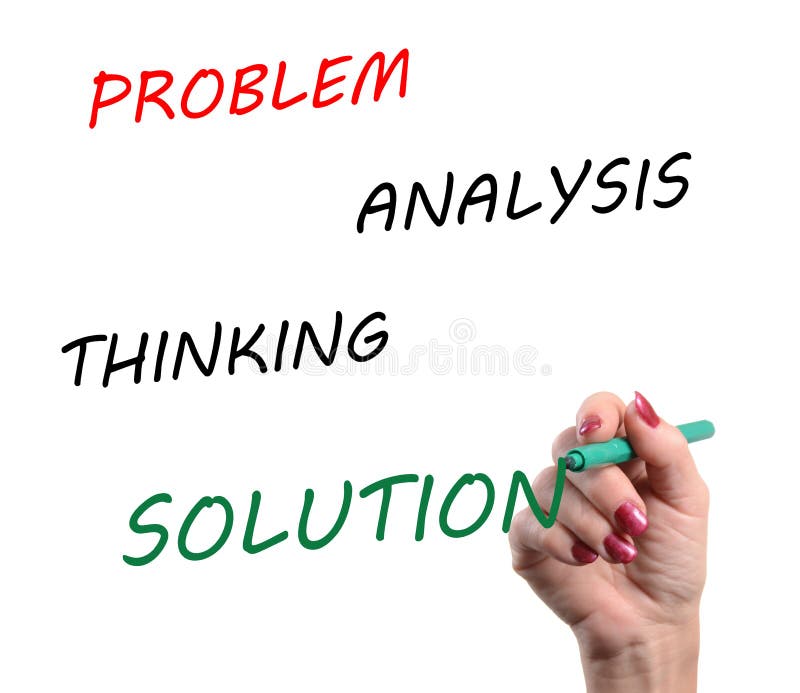Concept of Resolution of Problems Stock Illustration - Illustration of ...