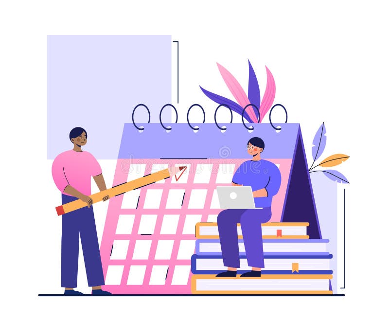 Concept of revision week stock vector. Illustration of education ...