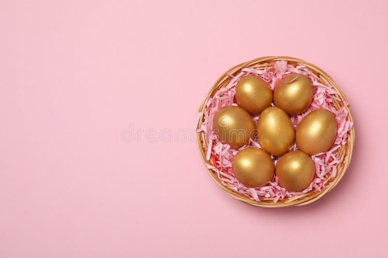 Concept of Richness, Golden Eggs, Space for Text Stock Image - Image of ...