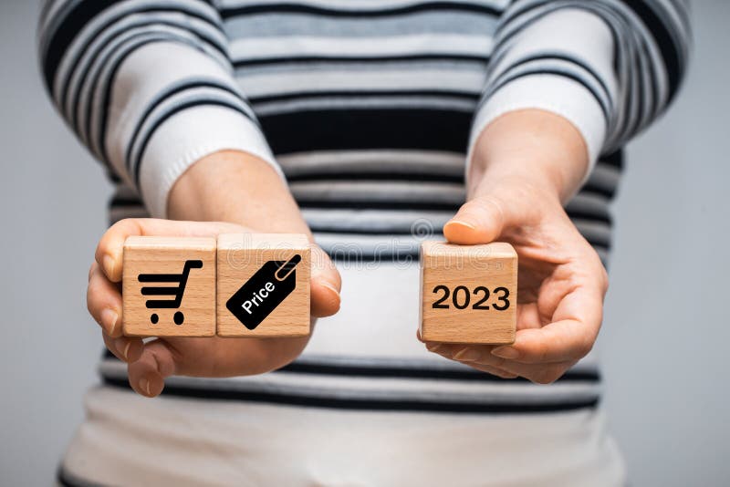 2023, Concept, Rising Prices in the New Year, Problems in Trade, Cost ...