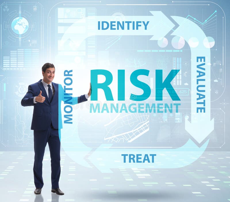 Risk Management Concept with Balancing Businessman Stock Image - Image ...