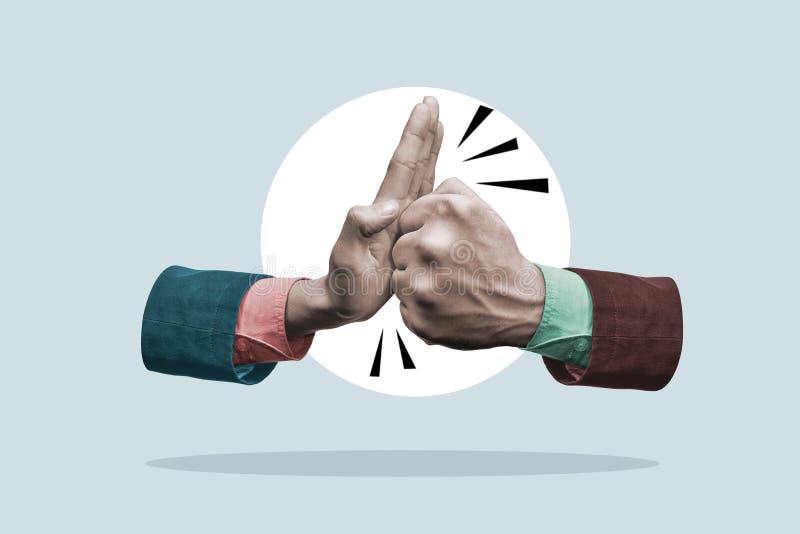 The Concept of Rivalry and Competition. Stock Image - Image of hand ...