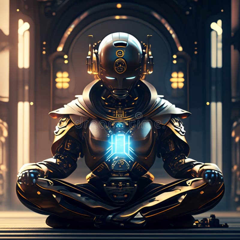 The Concept of a Robot Meditating Can Be an Intriguing Exploration ...