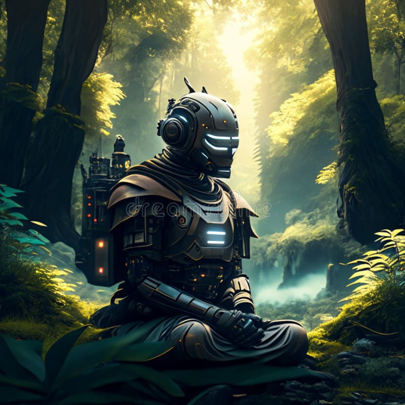 The Concept of a Robot Meditating Can Be an Intriguing Exploration ...