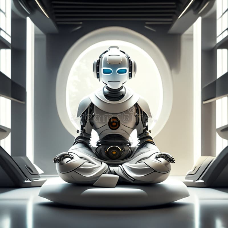 The Concept of a Robot Meditating Can Be an Intriguing Exploration ...