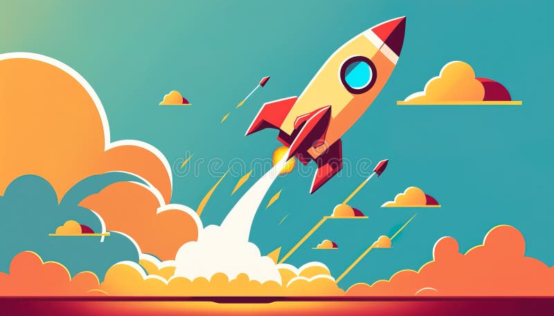 Rocket Start Up - the Cartoon-style Rocketship is Playful and Fun ...