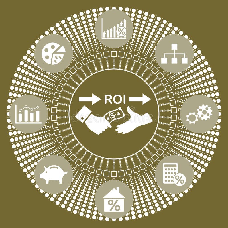 Concept of roi stock illustration. Illustration of management - 303336364