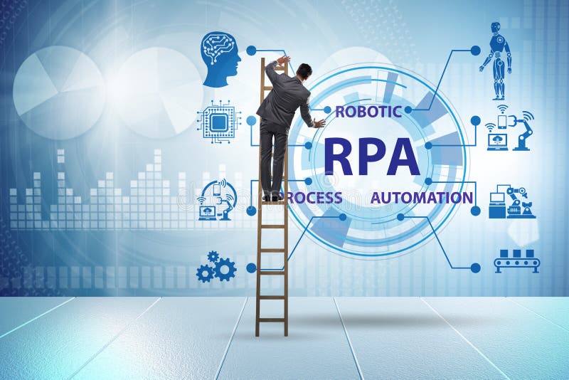 Concept of RPA - Robotic Process Automation Stock Photo - Image of ...